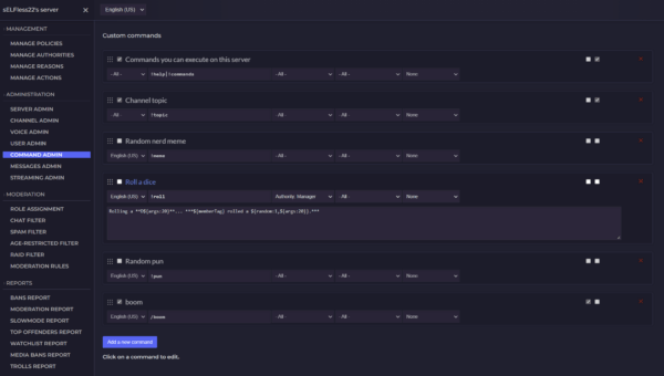 Command Admin - Conductor