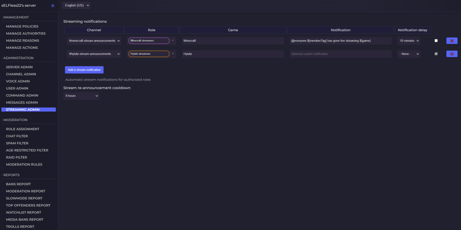 Streaming Admin - Conductor